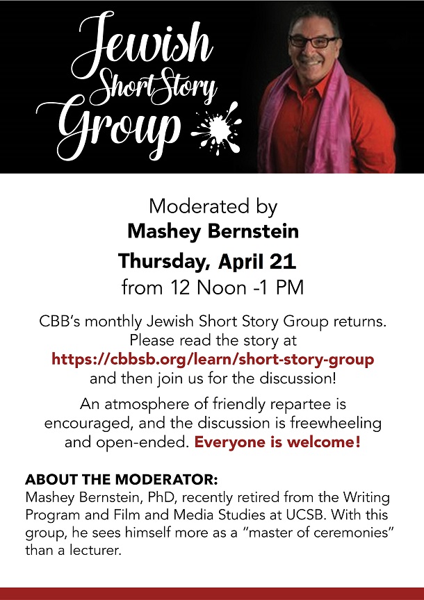 Jewish Short Story Group - Congregation B'nai B'rith